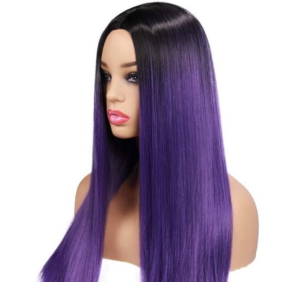 Hair | 26 Long Straight Purple Wigs | Poshmark